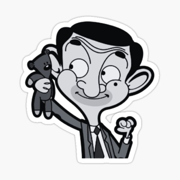 "Mr Bean" Sticker by Showmee | Redbubble