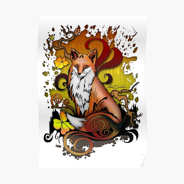 "Outdoor Fox" Poster for Sale by Adamzworld | Redbubble