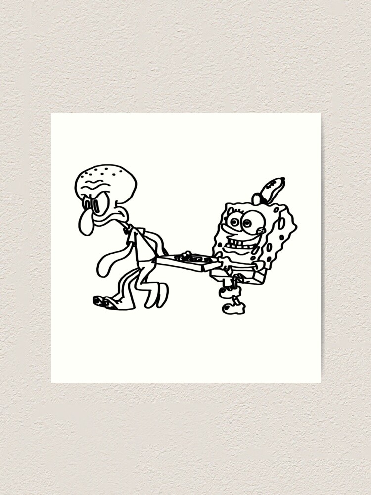 "Krusty Krab Pizza - Spongebob" Art Print by theemibee | Redbubble