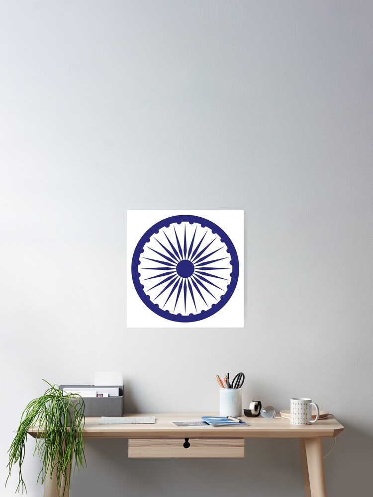 "Ashoka Chakra" Poster for Sale by wickedcartoons | Redbubble