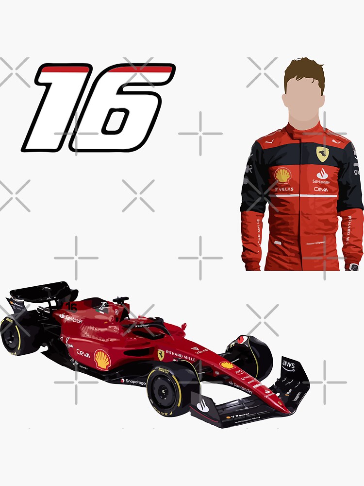 "Charles Leclerc 2022 car number sticker pack and pattern" Sticker by ...