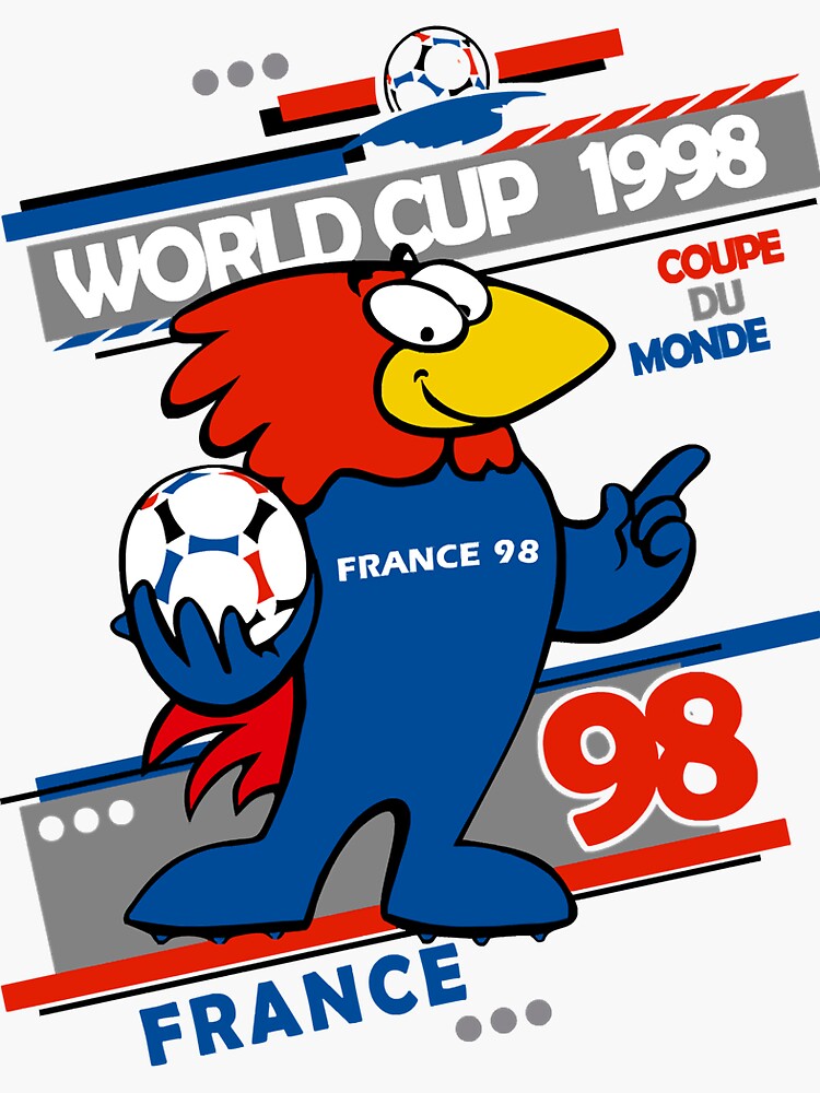 "World Cup - France 98" Sticker for Sale by KingRichardson6 | Redbubble