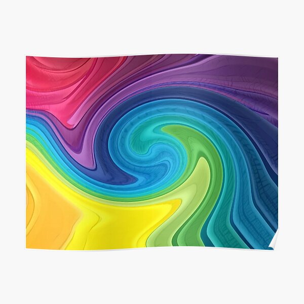 "Rainbow Fusion" Poster for Sale by RocAngle | Redbubble