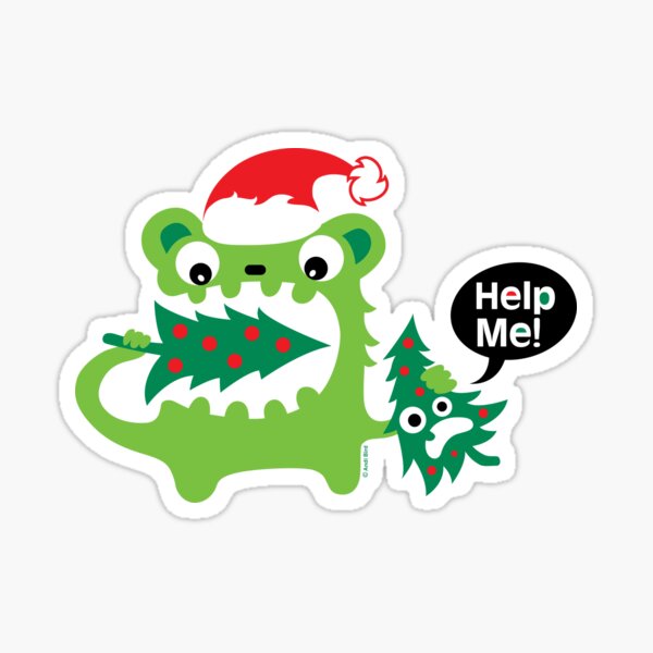 "Help Me!" Sticker by andibird | Redbubble