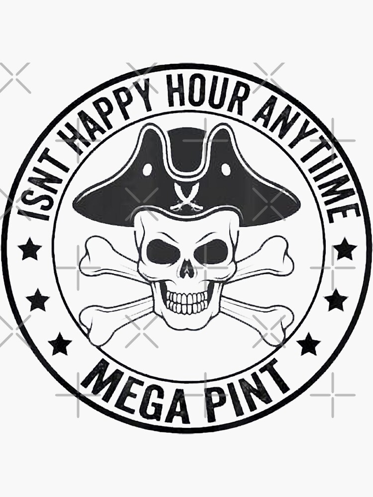 "Mega Pint a Mega Pint s Mega Pint" Sticker by Santina53 | Redbubble