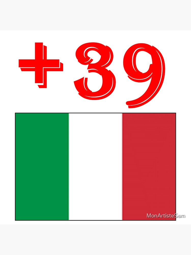 "Italy Rome Milano International Telephone Code Flag" Sticker by ...