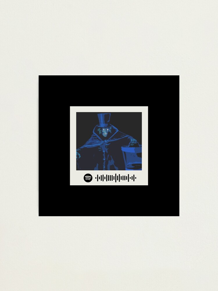 "Grim Grinning Ghosts Spotify QR Code" Photographic Print for Sale by ...