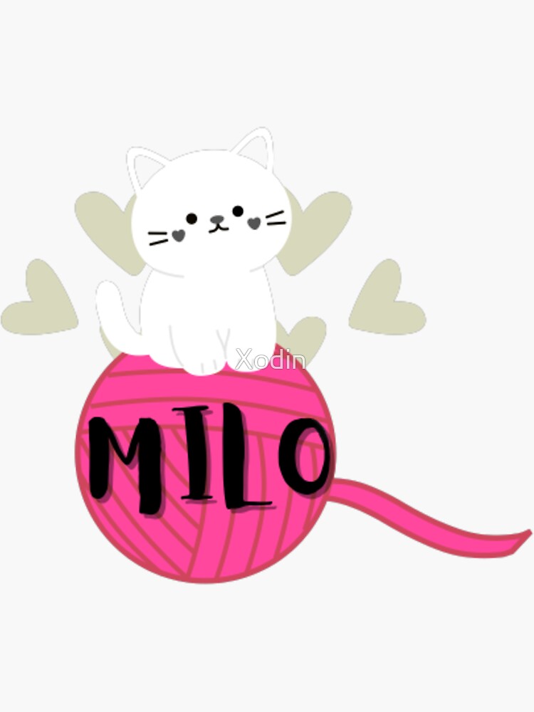 "Milo cute cat" Sticker for Sale by Xodin | Redbubble