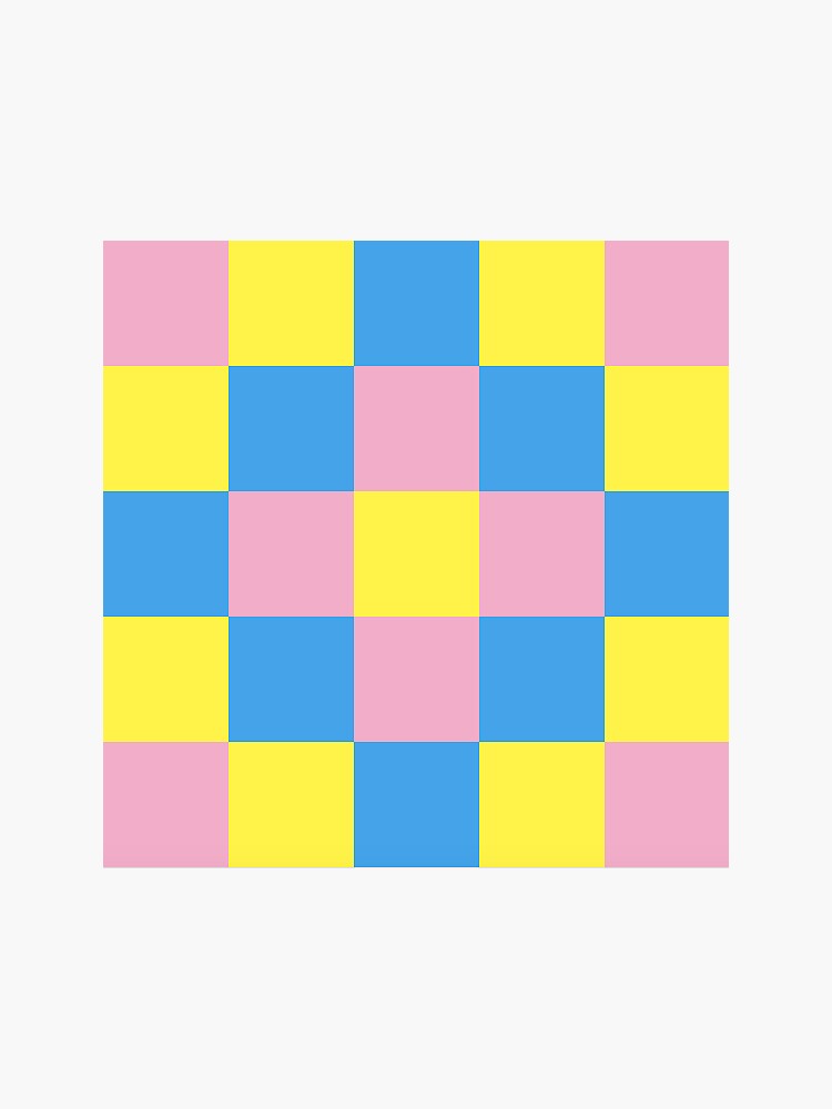 "Pan Pride Pixel Quilt" Sticker for Sale by scarbaby478 | Redbubble