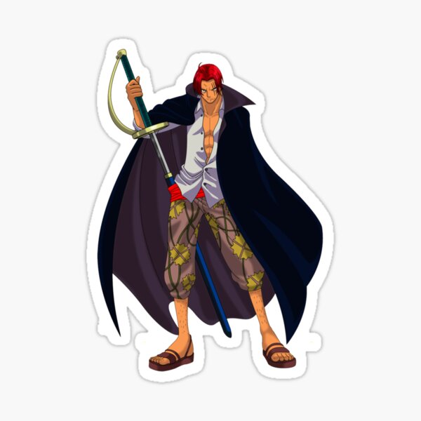 "Red-Haired Shanks one piece" Sticker for Sale by AdiMeta | Redbubble