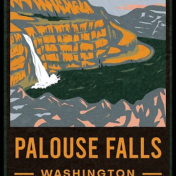 " Palouse Falls Washington" Sticker for Sale by JordanHolmes | Redbubble
