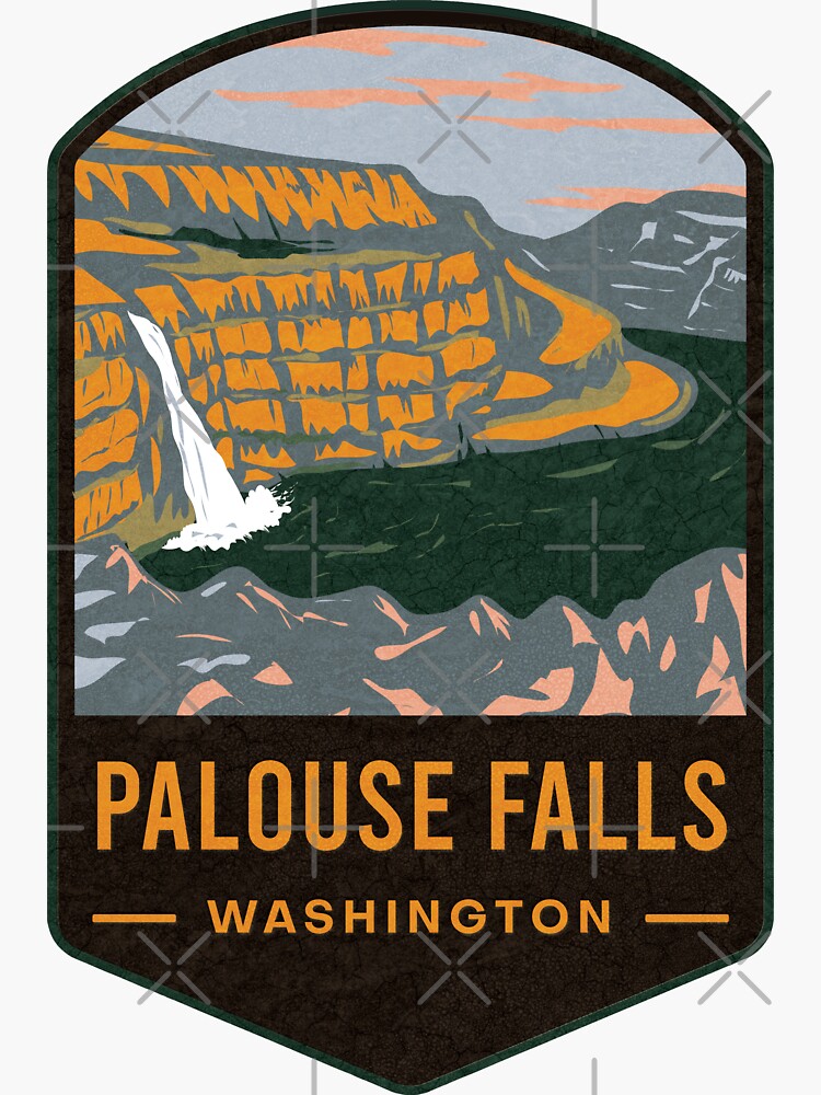 " Palouse Falls Washington" Sticker for Sale by JordanHolmes | Redbubble