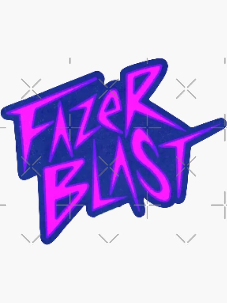 "Fazerblast" Sticker for Sale by miraculouslolli | Redbubble
