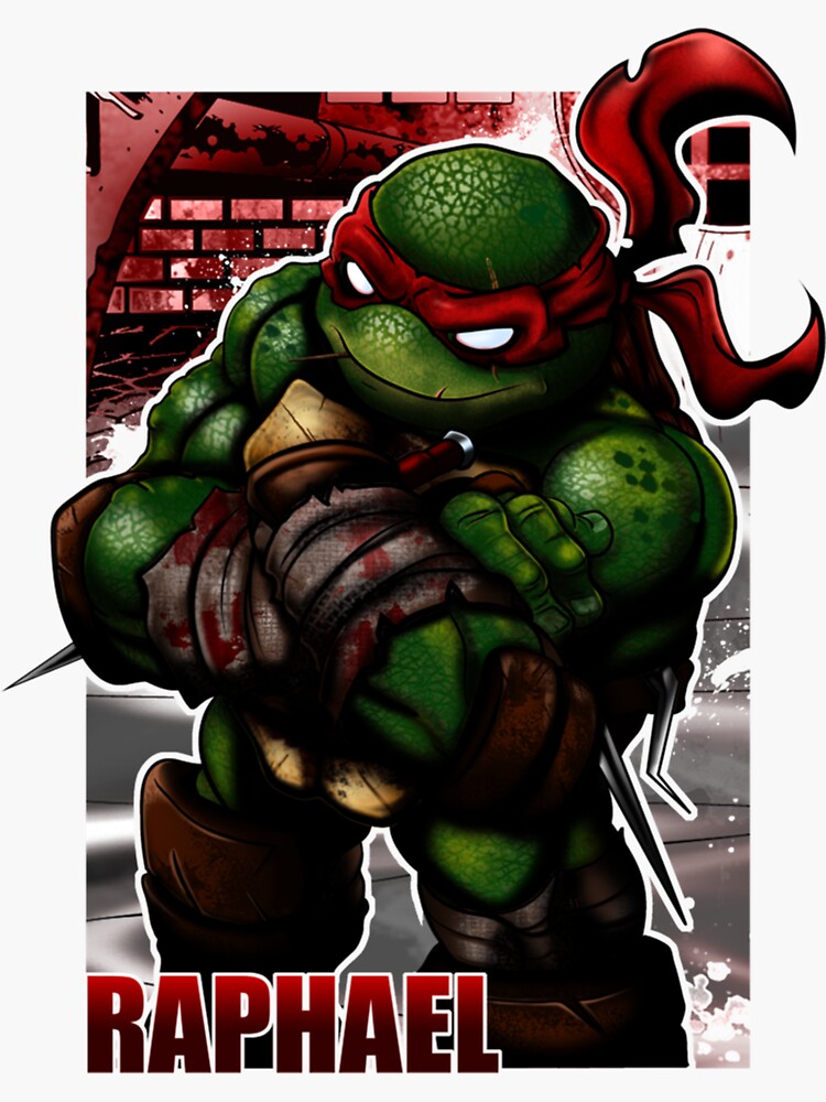 "TMNT - Raph Classic" Sticker for Sale by flucasakel | Redbubble