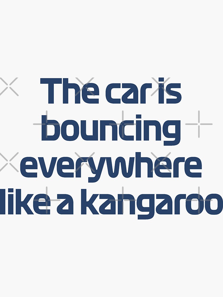 "Gasly - The car is bouncing everywhere like a kangaroo!" Sticker for ...