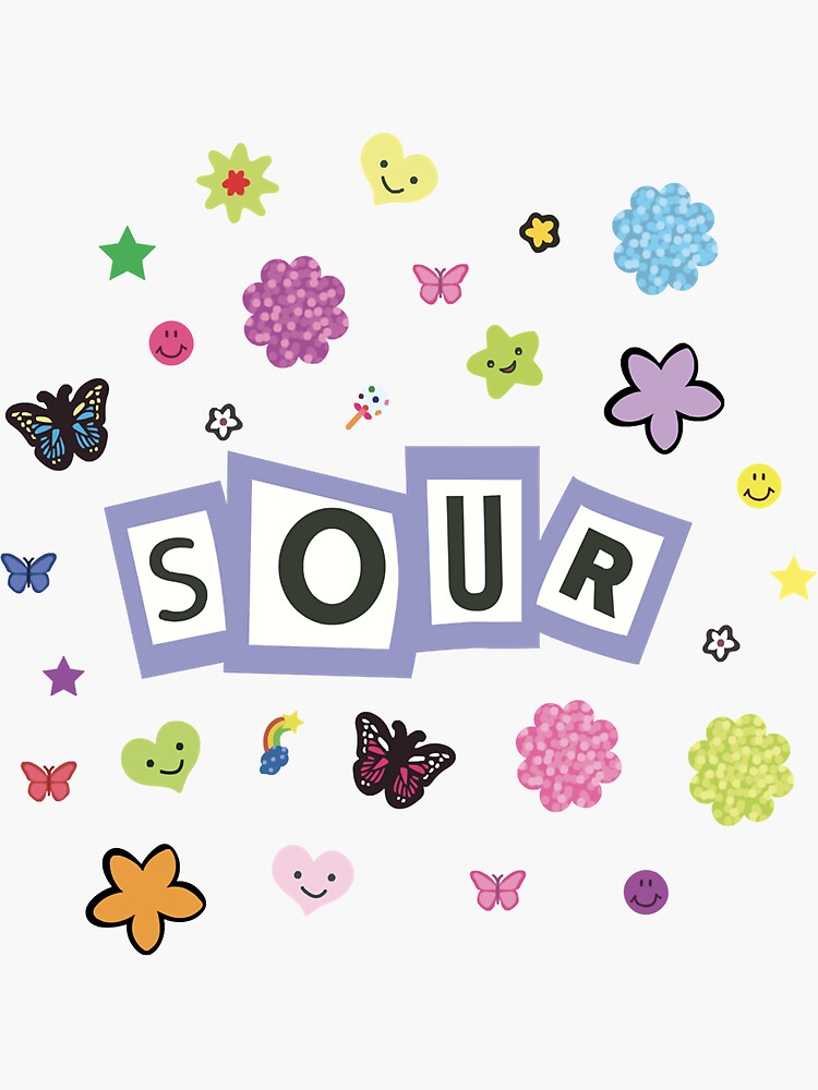 "Sour Title + Stickers Tote Bag" Sticker for Sale by EricaGarcasia ...