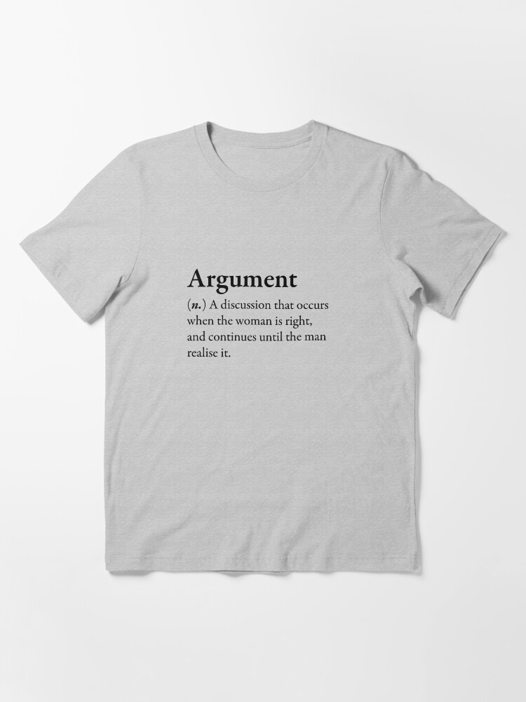 "Argument Funny Awesome Geek Nerd Crazy Fun Cool Slogan Book Tee Shirt ...