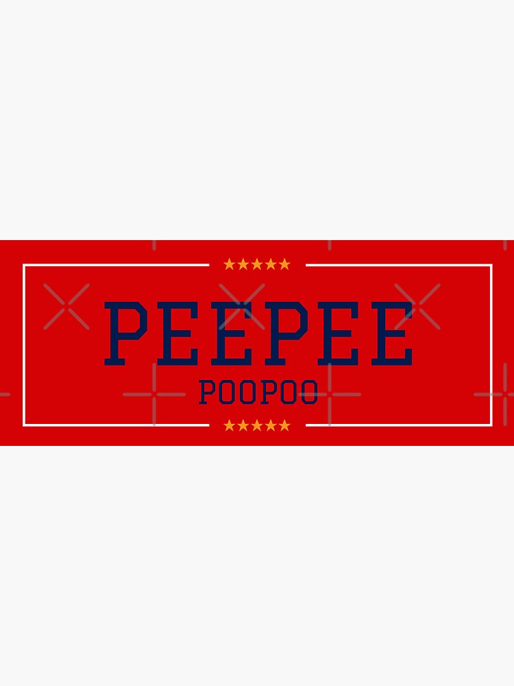 "PeePee PooPoo 2024 Bumper" Sticker by Pixelish | Redbubble