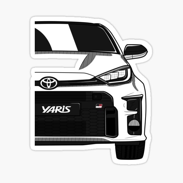 "Toyota GR Yaris / Yaris GR - Japanese sports car" Sticker by ...