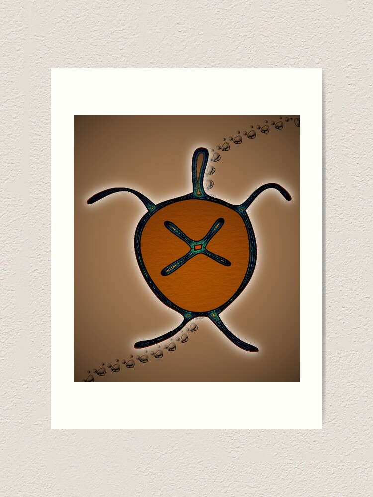 "Puerto Rico Taino Turtle Symbol " Art Print for Sale by liamaris ...