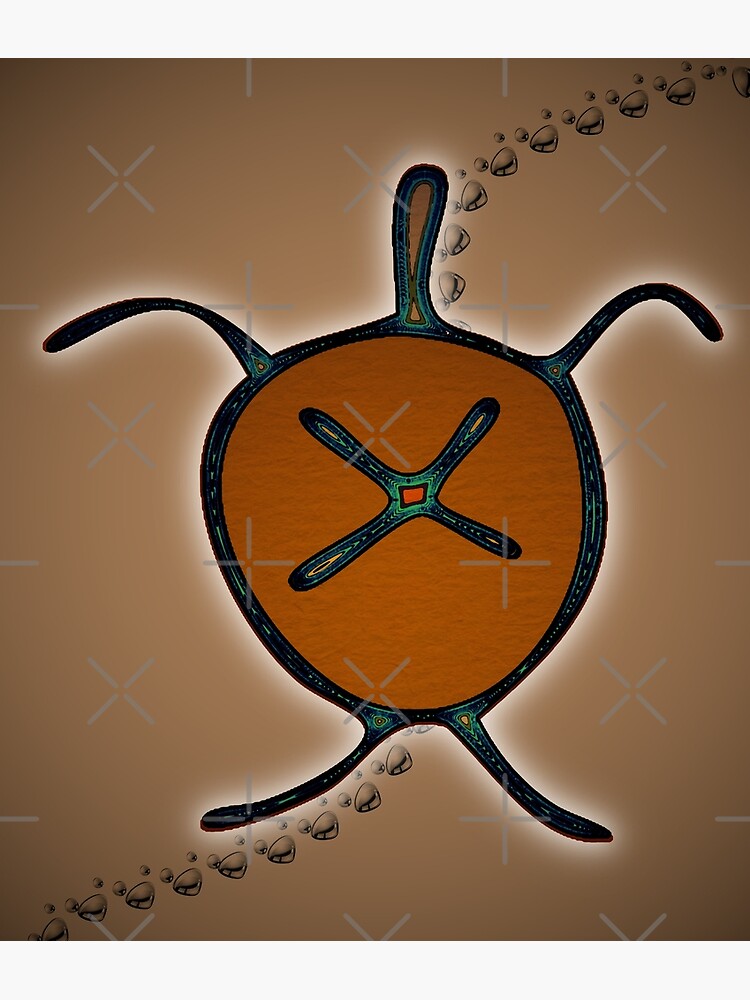 "Puerto Rico Taino Turtle Symbol " Metal Print for Sale by SoLunAgua ...