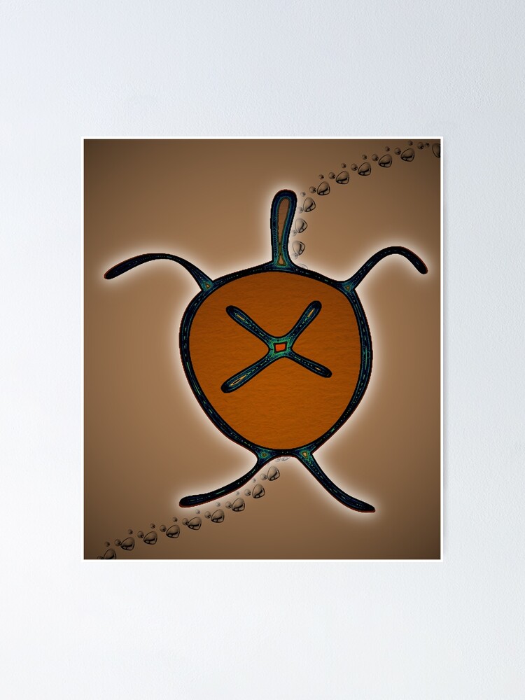 "Puerto Rico Taino Turtle Symbol " Poster for Sale by liamaris | Redbubble