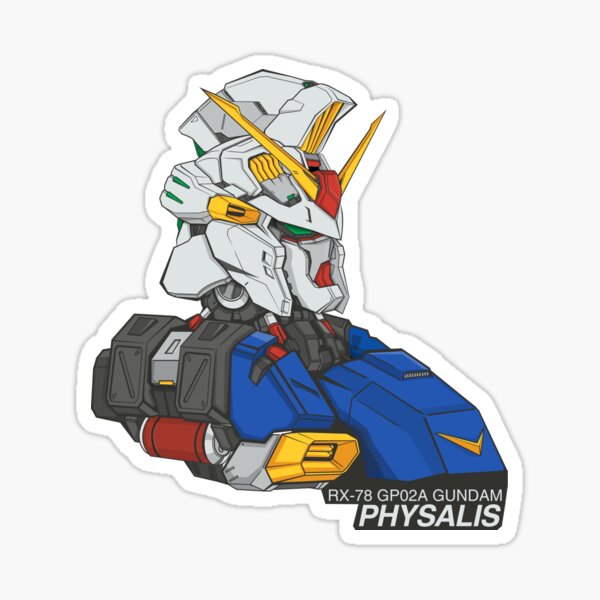 "RX78 GP02 GUNDAM PHYSALIS" Sticker for Sale by aimeyusoff | Redbubble