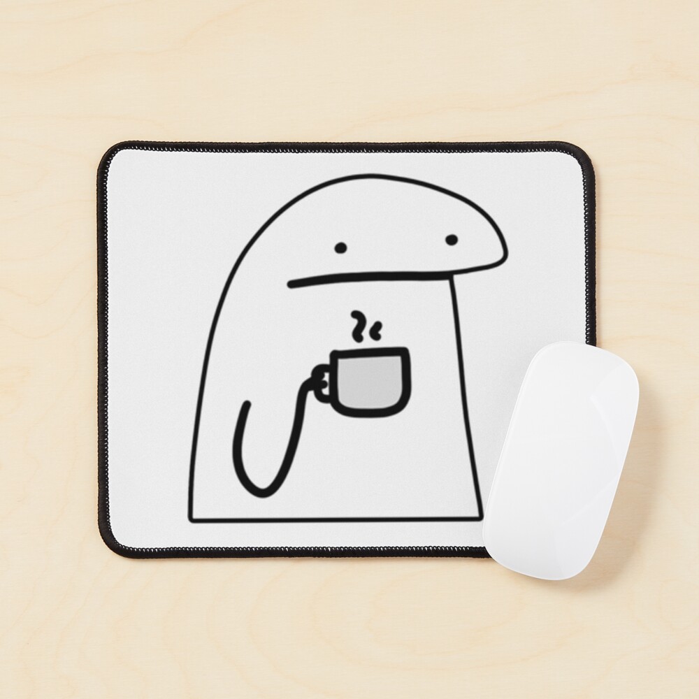 "flork drink coffe " Sticker for Sale by KrisLouDesign | Redbubble