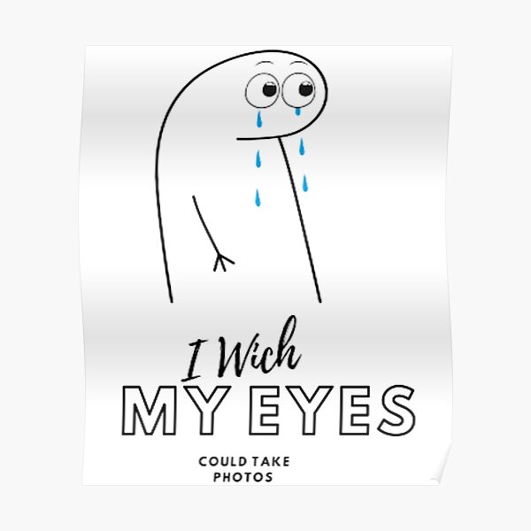 Poster « cadeaux flork, flork triste », par KrisLouDesign | Redbubble