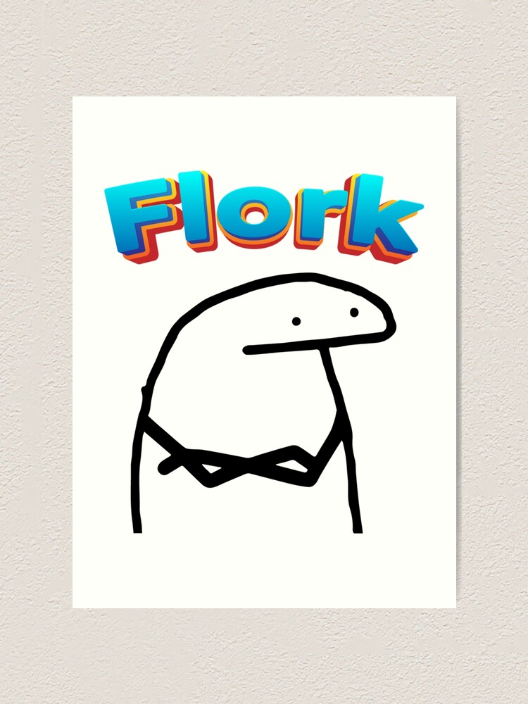 "Fuuny Flork, Cool Flork " Art Print for Sale by KrisLouDesign | Redbubble