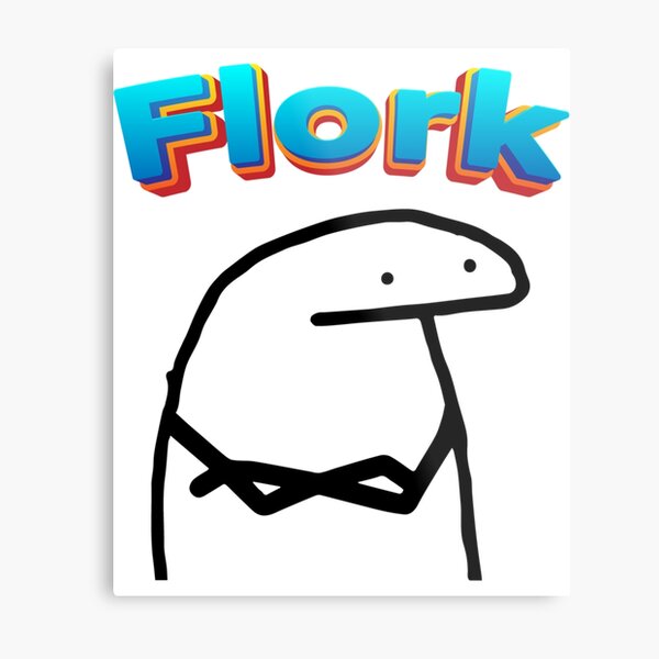 "Fuuny Flork, Cool Flork " Metal Print for Sale by KrisLouDesign ...