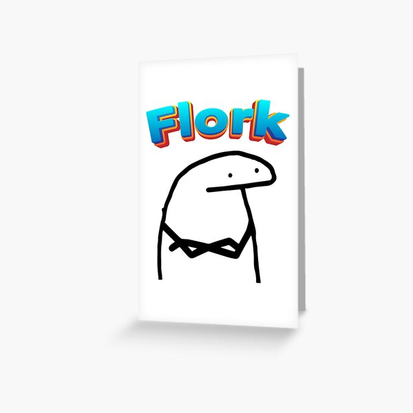 "Fuuny Flork, Cool Flork" Grußkarte von KrisLouDesign | Redbubble
