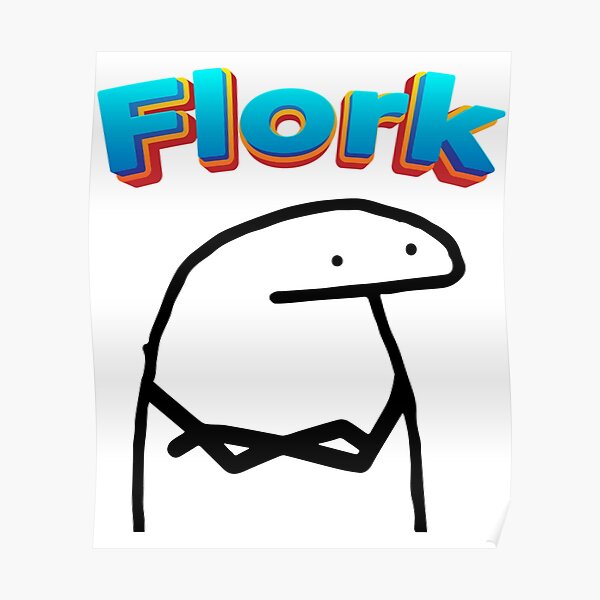 Póster «Fuuny Flork, Cool Flork» de KrisLouDesign | Redbubble