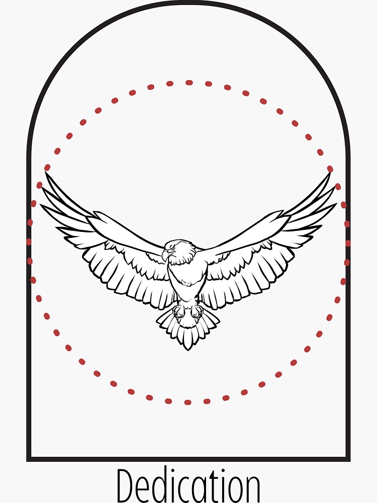 "Geometric Dedication" Sticker for Sale by EmbersStudio | Redbubble