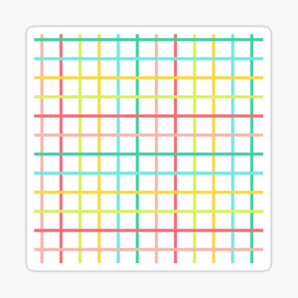 "Summer Party - Grid" Sticker by tambredesigns | Redbubble