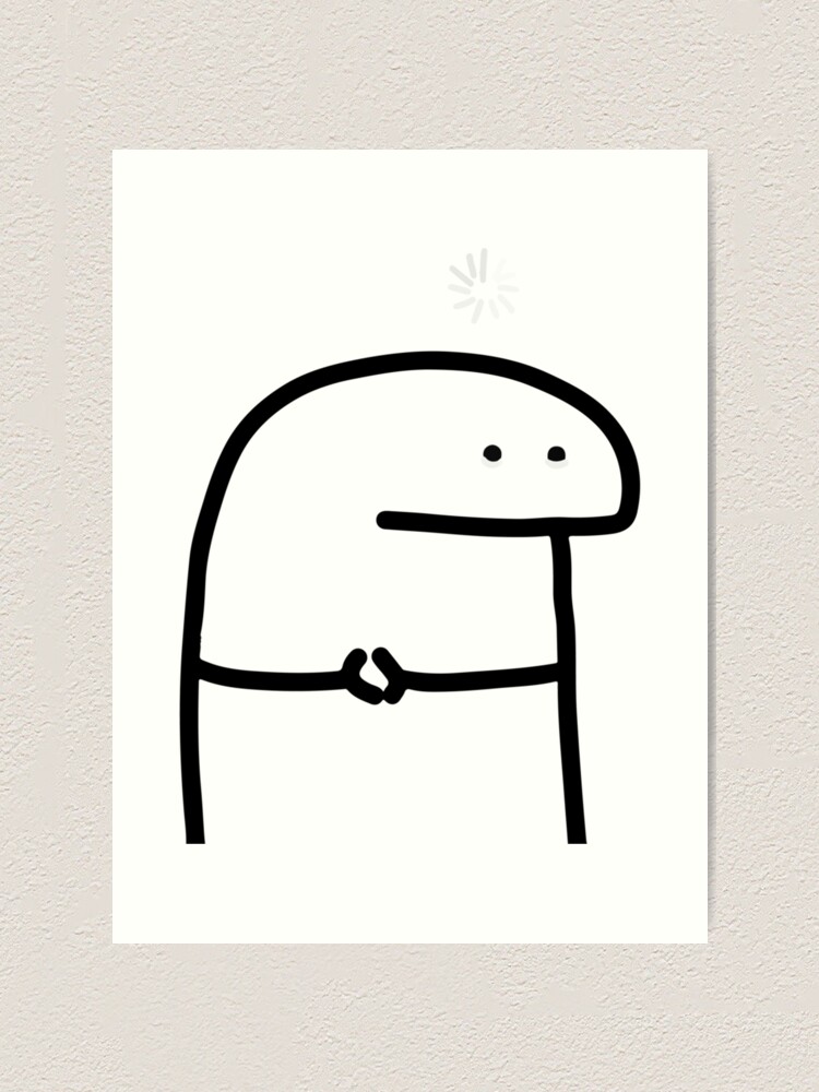 "Thinking Flork " Art Print for Sale by KrisLouDesign | Redbubble