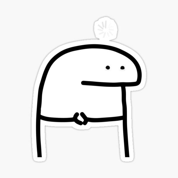 "Thinking Flork " Sticker for Sale by KrisLouDesign | Redbubble