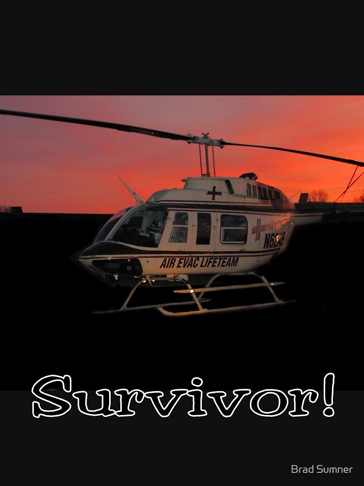 "Air Evac Helicopter-Survivor" T-shirt for Sale by bdsumner55 ...