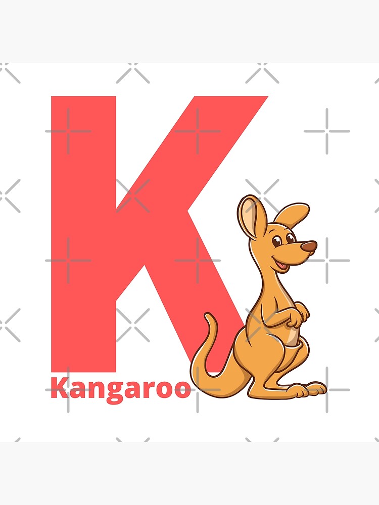 "K for Kangaroo - Alphabet and Animals" Photographic Print for Sale by ...
