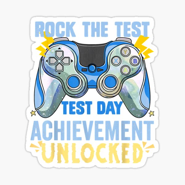 "Teacher Testing STAAR Test Exam Gamer Rock The Test May 2022" Sticker ...