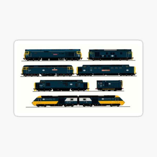 "British rail locomotives" Sticker by CJamesMatthews | Redbubble