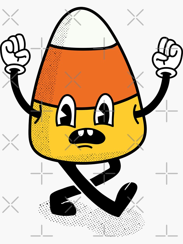 "Angry Little Candy Corn - Halloween Sticker" Sticker for Sale by ...