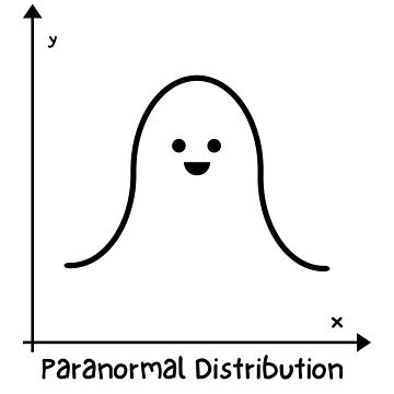 "Paranormal distribution" Sticker for Sale by The Agreeable Raven ...