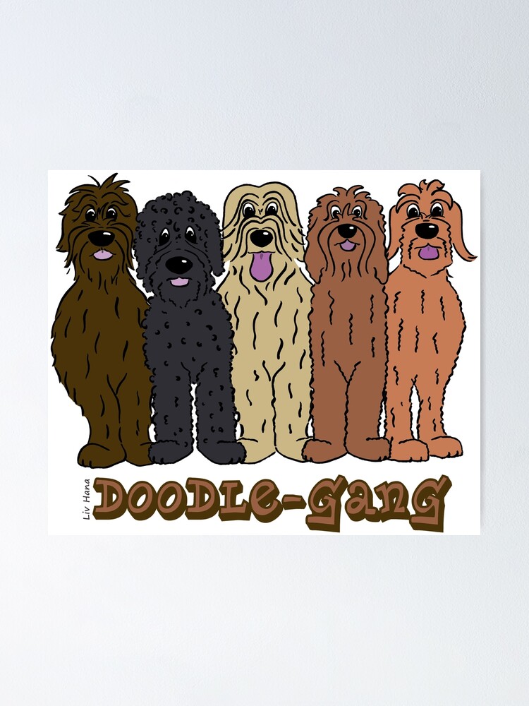 "Doodle Gang" Poster by LivHana | Redbubble
