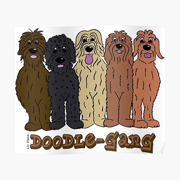 "Doodle Gang" Poster by LivHana | Redbubble