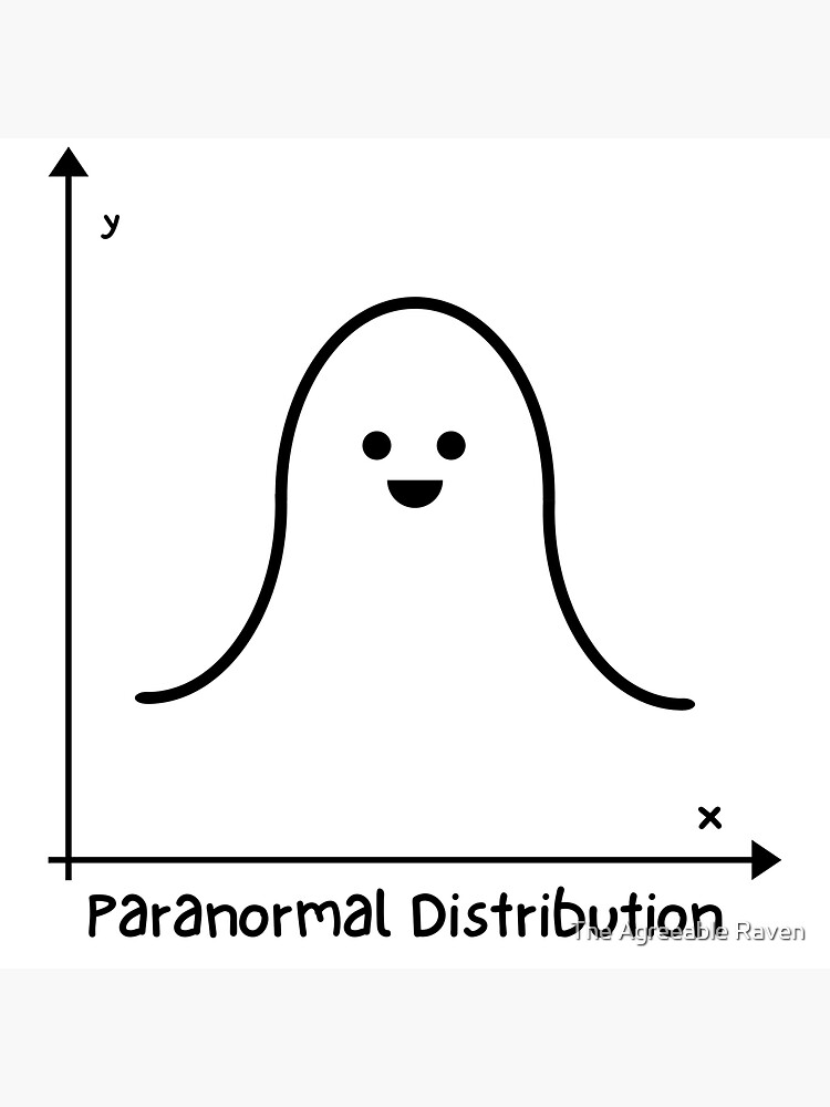 "Paranormal distribution" Sticker for Sale by The Agreeable Raven ...