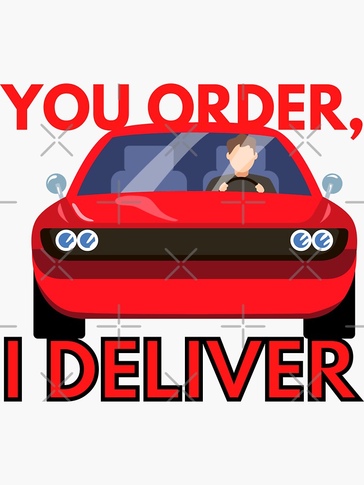 "You Order I Deliver Red Car | Delivery Driver Service Appreciation ...