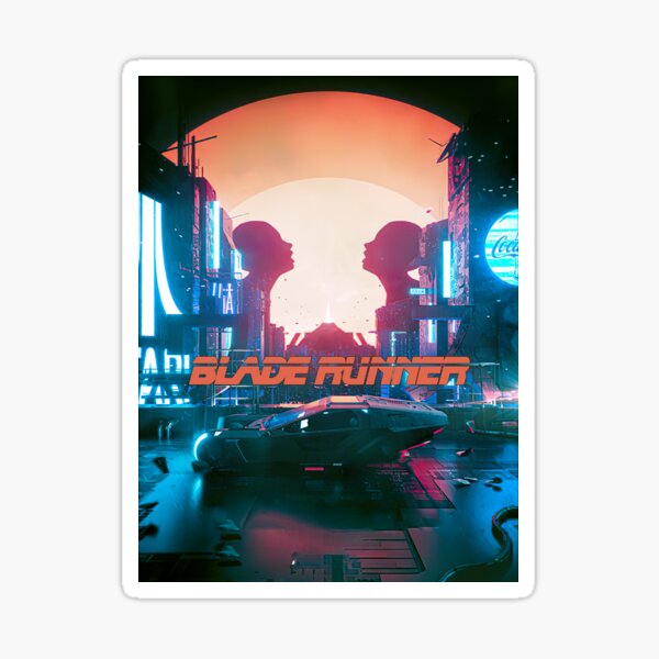 "Blade Runner Artwork 12" Sticker for Sale by kasixudesigns | Redbubble