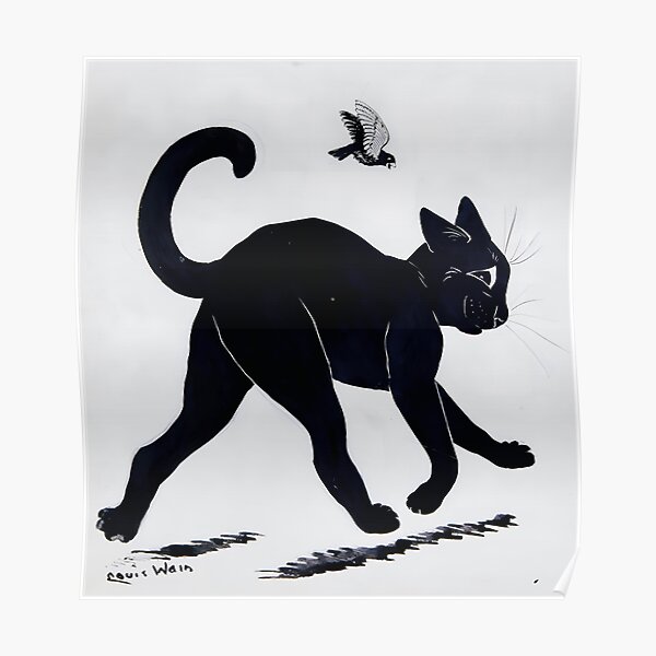 "Strutting Tom Cat by Louis Wain" Poster for Sale by yoloforever ...