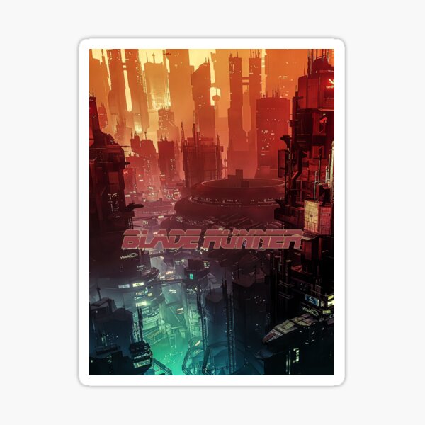 "Blade Runner Artwork 13" Sticker for Sale by kasixudesigns | Redbubble